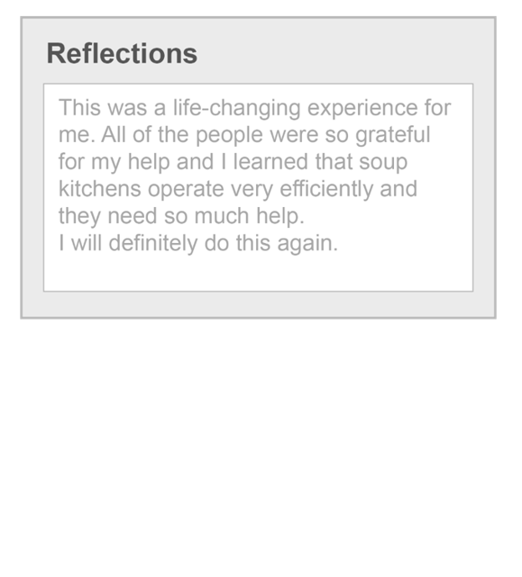 Reflections for Every Service Project